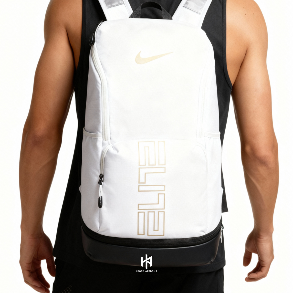 Hoop Armour™ Elite Backpack White Gold New Edition – HOOPARMOUR™