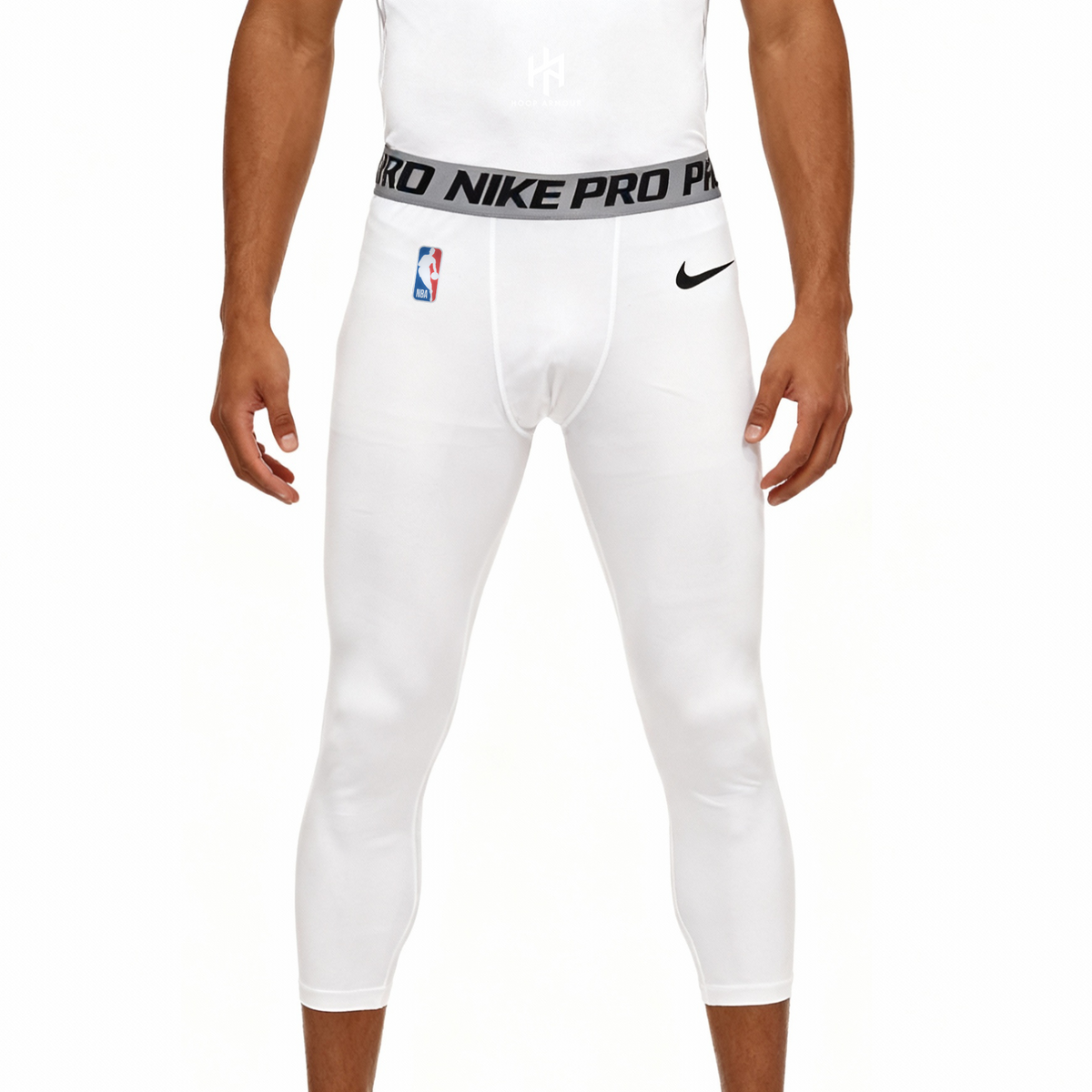 Elite Pro White Compression Tights – HOOPARMOUR™